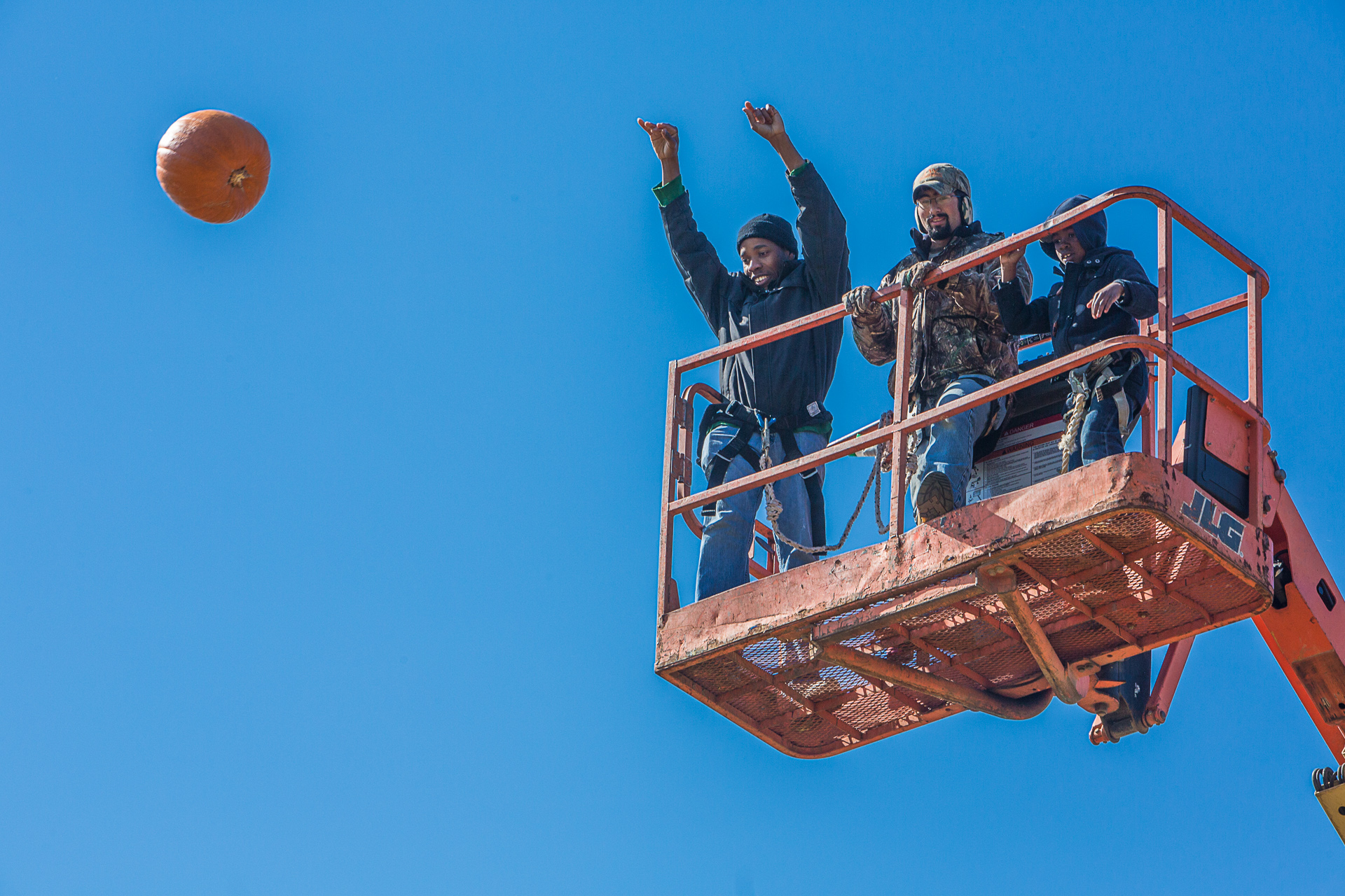 Family fun: National pumpkin destruction day